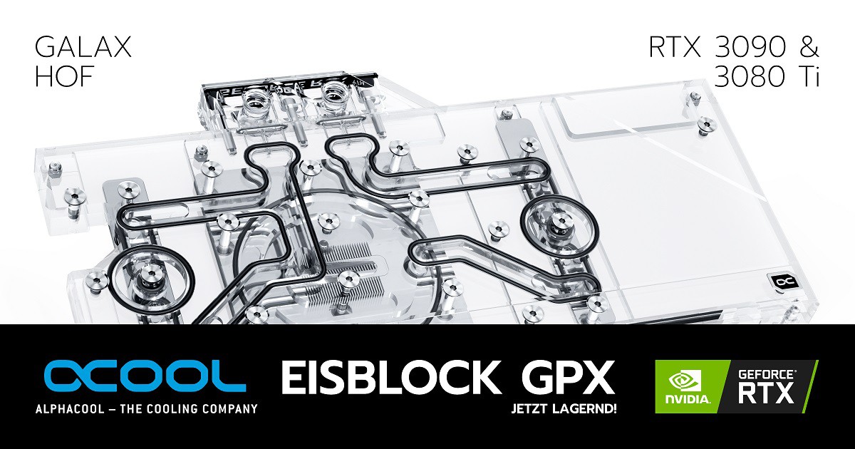 Alphacool präsentiert heute den Eisblock Aurora Acryl GPX Wasserkühler ...