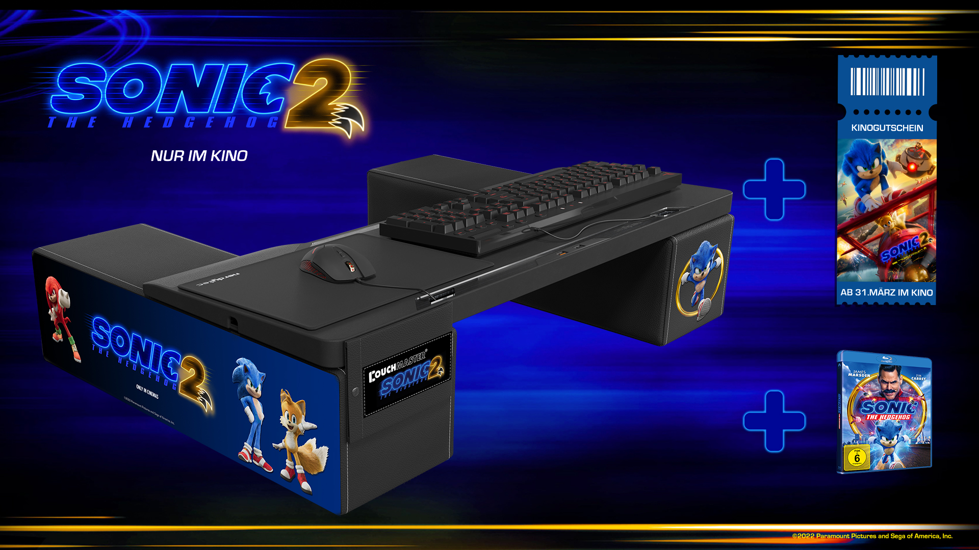 Nerdytec stellt streng limitierte Sonic The Hedgehog 2 Edition des Couchmaster CYCON2 vor ...