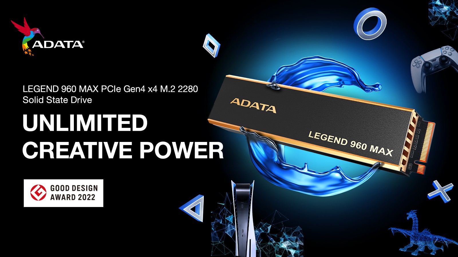 ADATA Technology Launches LEGEND 960 MAX PCIe 4.0 SSD for Creators – DataHolic