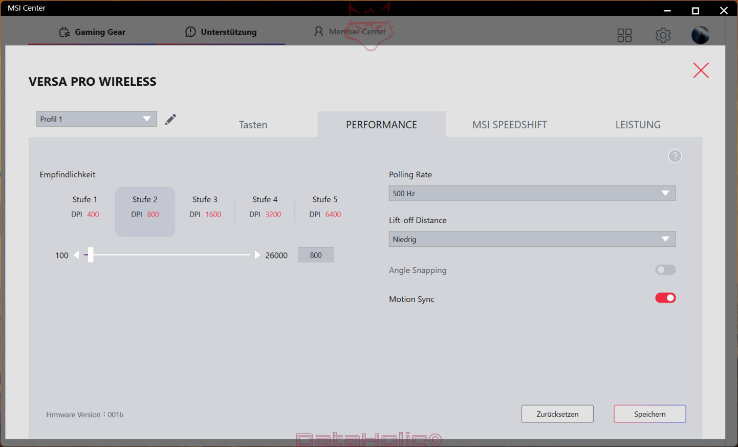 MSI Center Software for the VERSA PRO WIRELESS Mouse – DataHolic